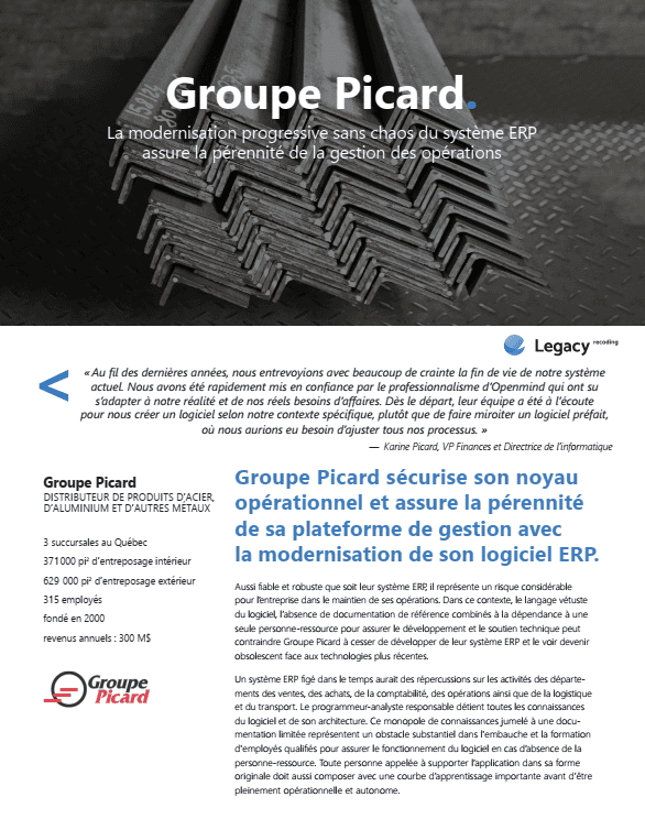 Groupe Picard protège son noyau opérationnel avec la modernisation de ...